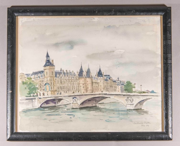 Constant Le Breton | View of the Pont au Change | MutualArt
