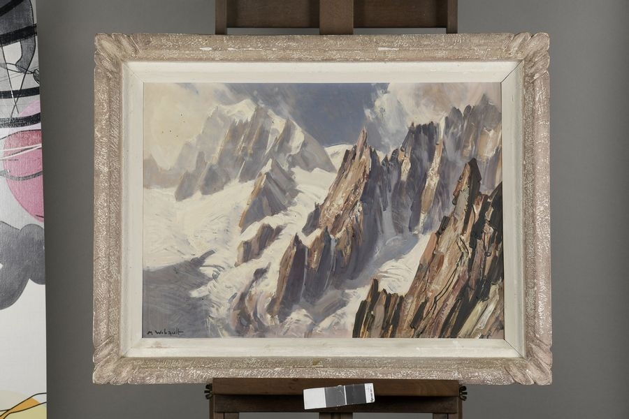 Marcel Wibault | De la tête du Couvercle, la Dent du Requin, La Vallée Blanche | MutualArt