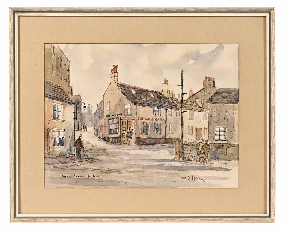 Edward Lyon | Street Corner St Bees (1977) | MutualArt