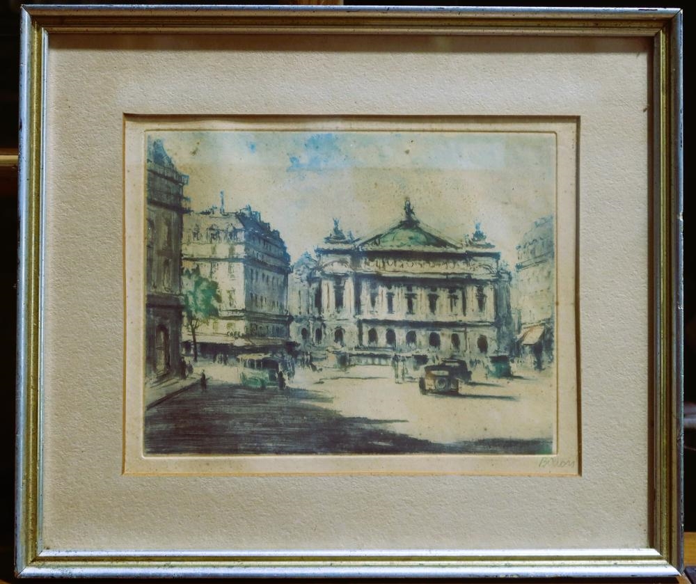Marcel Julien Baron | HAND COLORED IMPRESSIONIST ETCHING | MutualArt
