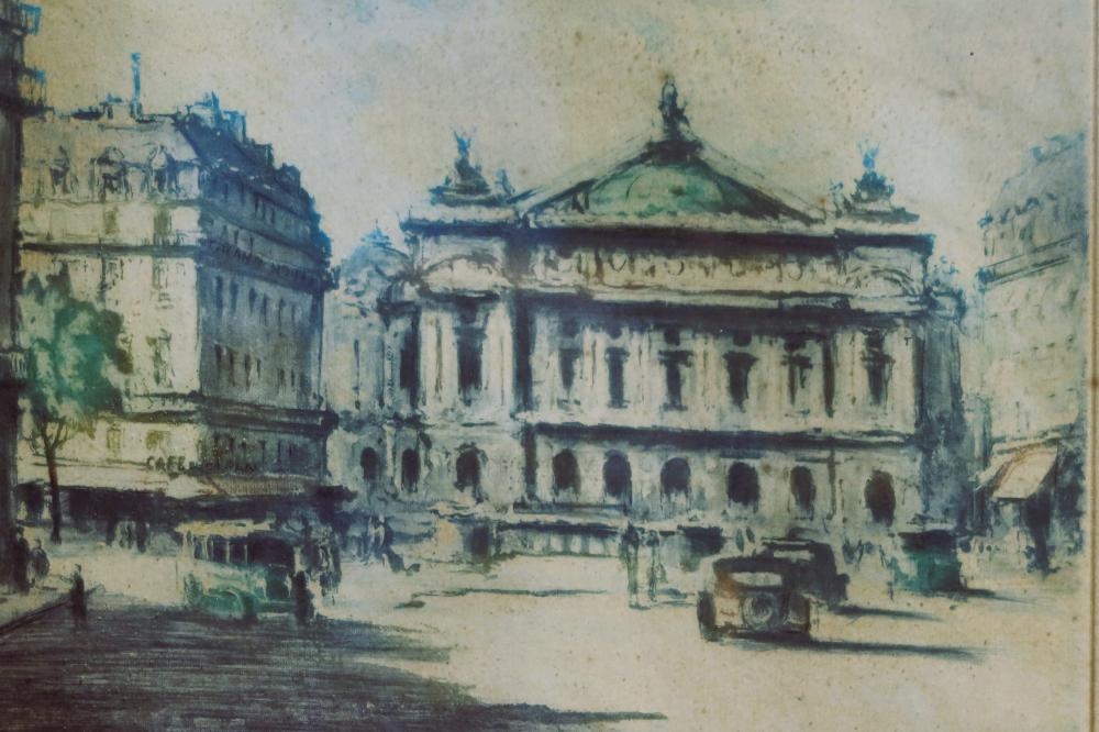 Marcel Julien Baron | HAND COLORED IMPRESSIONIST ETCHING | MutualArt