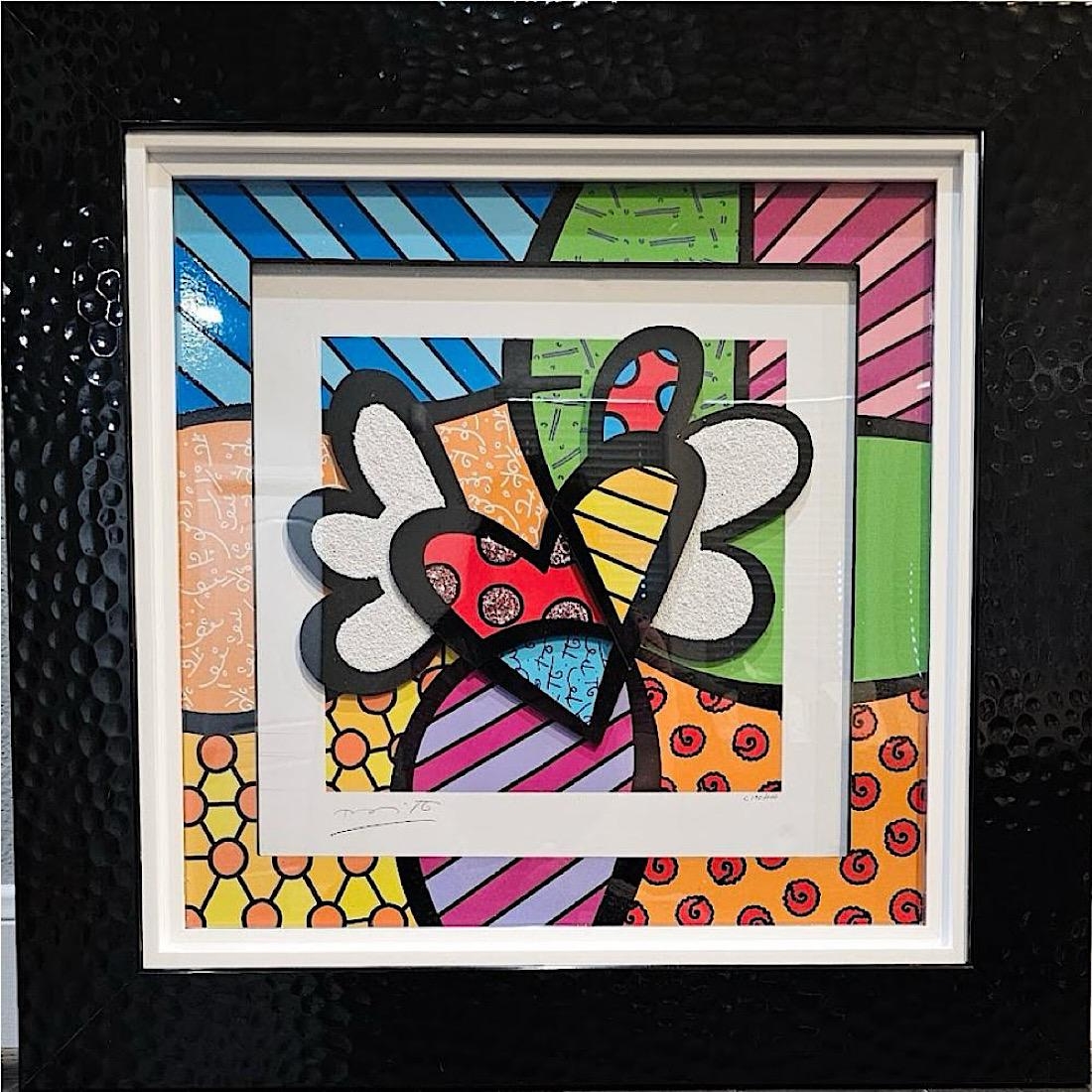 Romero Britto | Flying Heart (2020) | MutualArt