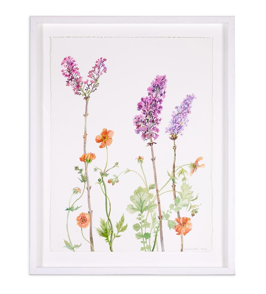 Matthew Rice | STUDY OF LILACS AND POPPIES (2020) | MutualArt