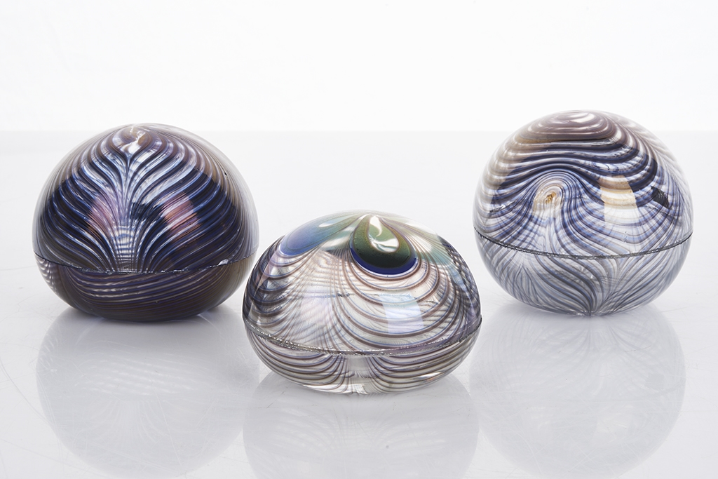 Les Blakeborough | Three Cut Glass Boxes | MutualArt