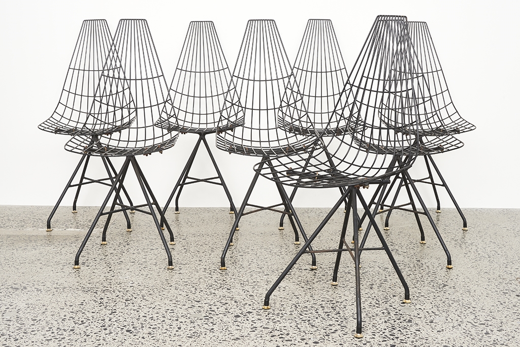 Clement Meadmore | Set of Eight Wire Chairs (Circa 1955) | MutualArt