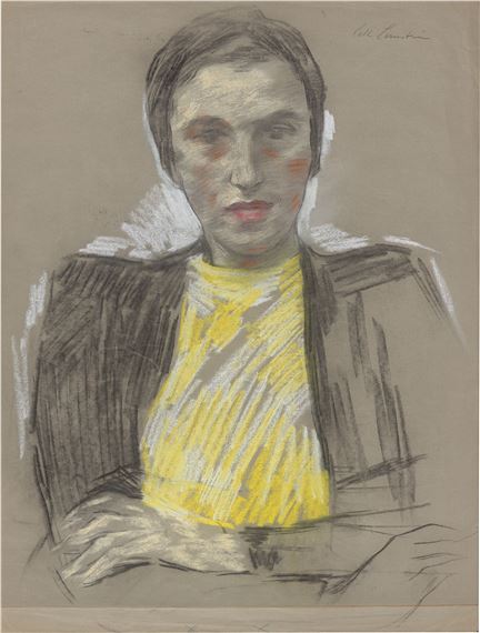 Lotte Laserstein | TRAUTE ROSE MIT ROTER KAPPE UND KARIERTER BLUSE ...