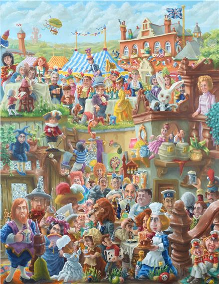 Charles Shiels | The Finger Post Hotel on Carnival Day | MutualArt
