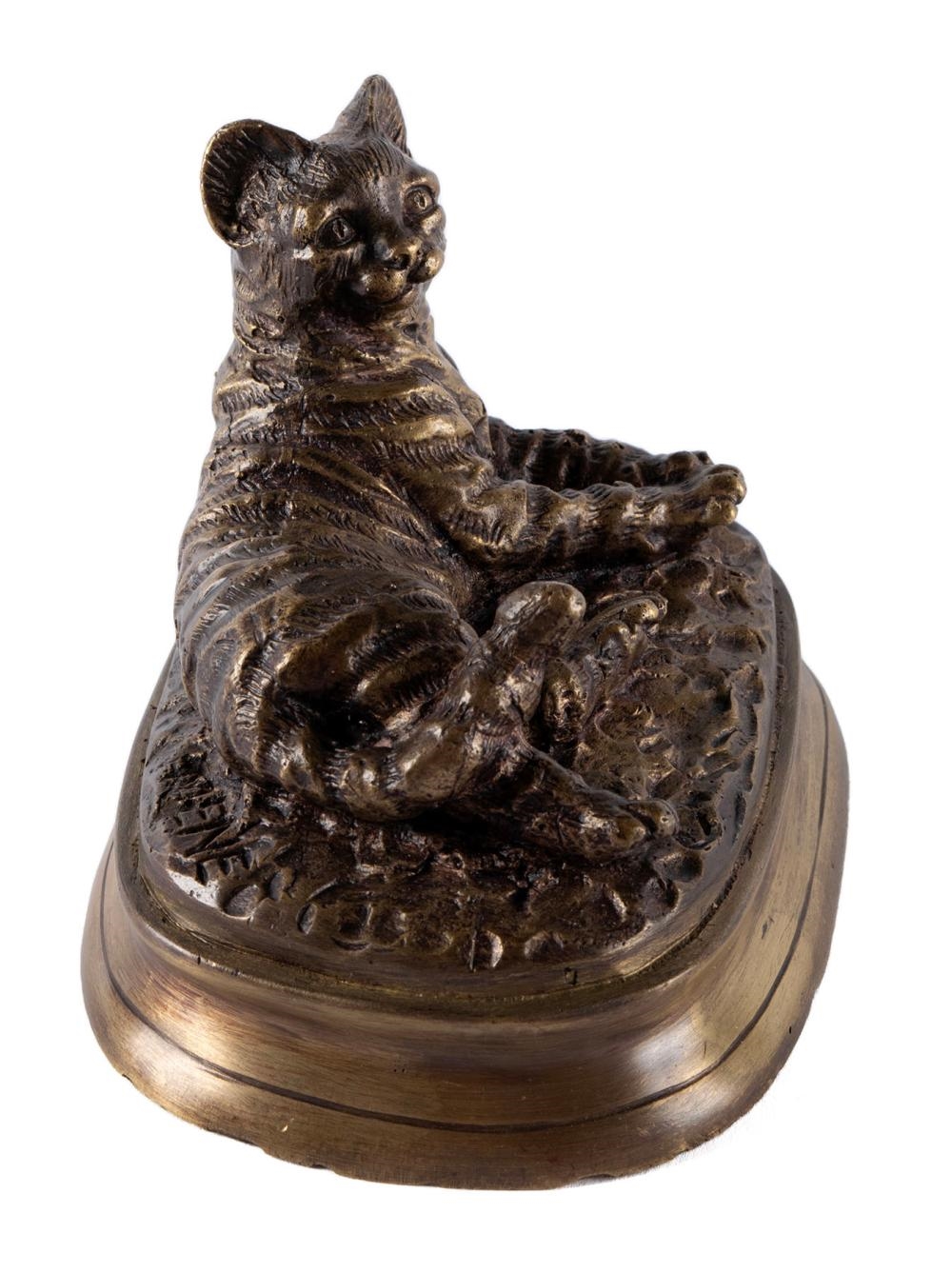 Pierre-Jules Mene | FIGURE OF A CAT AFTER P. J. MENE (Early 20th ...