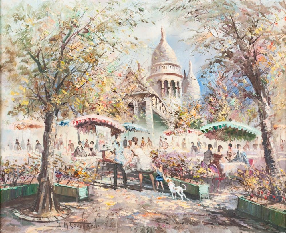 Jean Marie Couillard | La Place du Tertre avec le Sacre Coeur (1983 ...