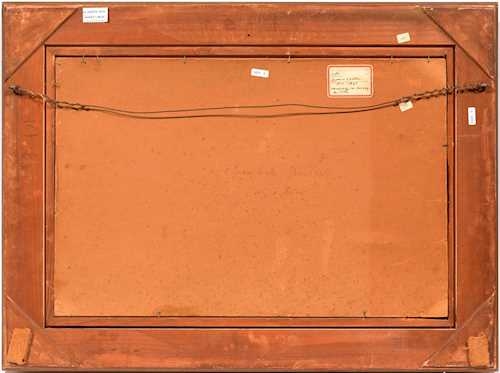 Gustave Castan | Landscape at Cerney-la-Ville at dusk | MutualArt