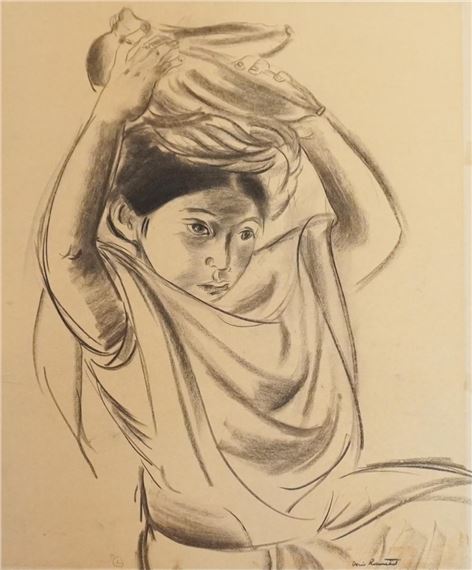 Doris Rosenthal | Young Girl with Basket | MutualArt