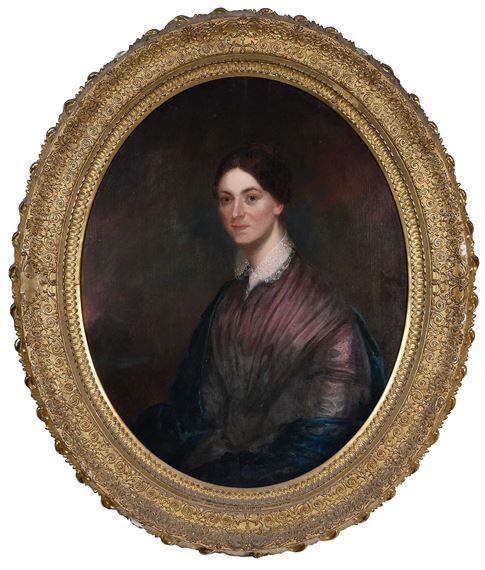 Bass Otis | Portrait of Martha Adams Hinkley | MutualArt