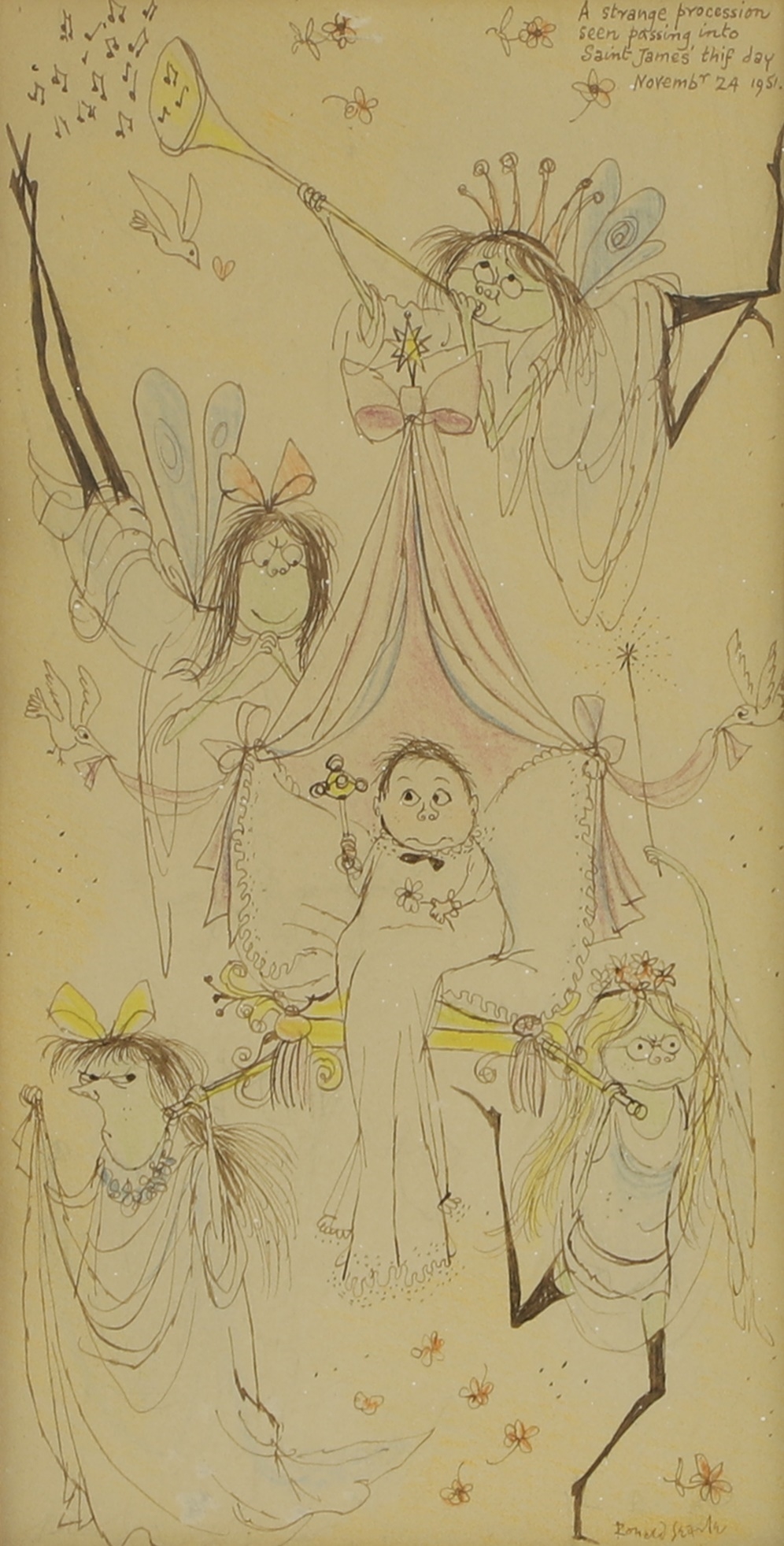 Ronald Searle | Bye Bye Blues | MutualArt