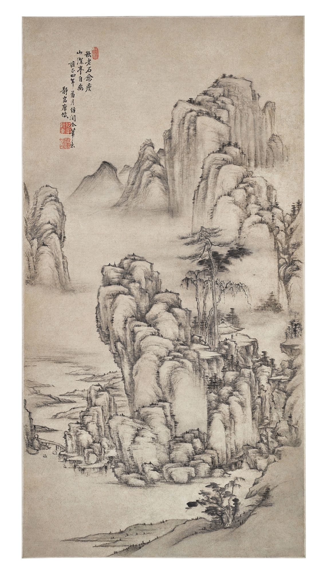 Tang Dai | Landscape after Guan Tong (1726) | MutualArt