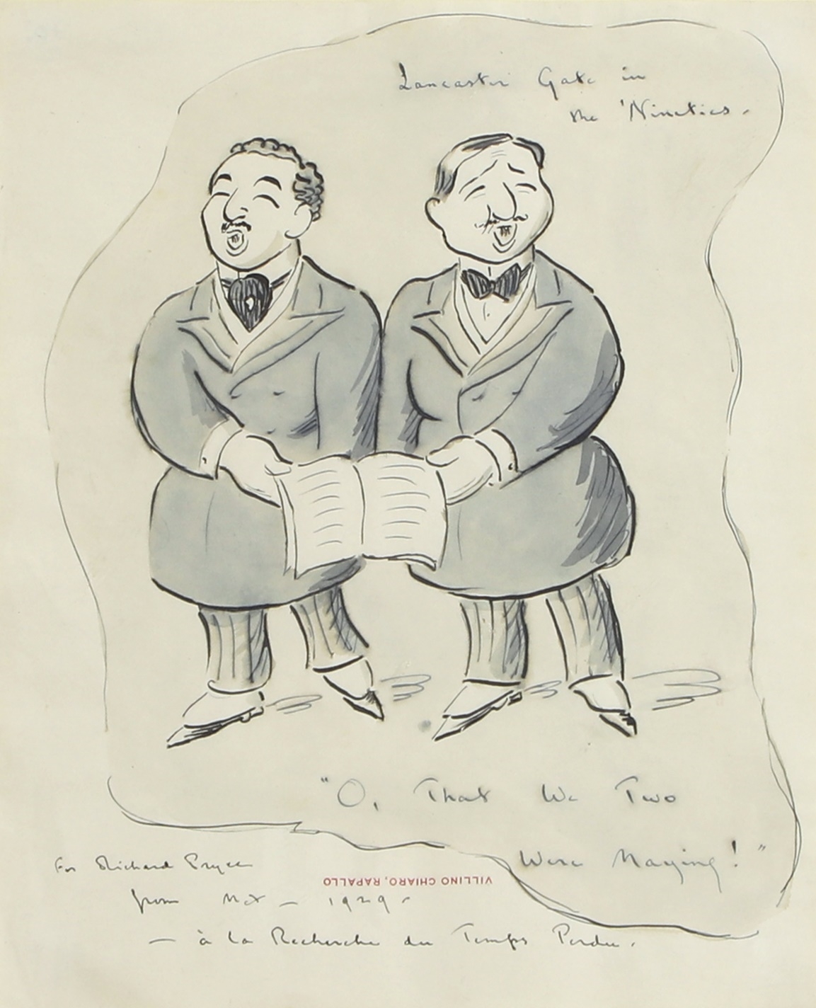 Sir Max Beerbohm | Lancaster Gate in the Nineties. O That We Two Were ...