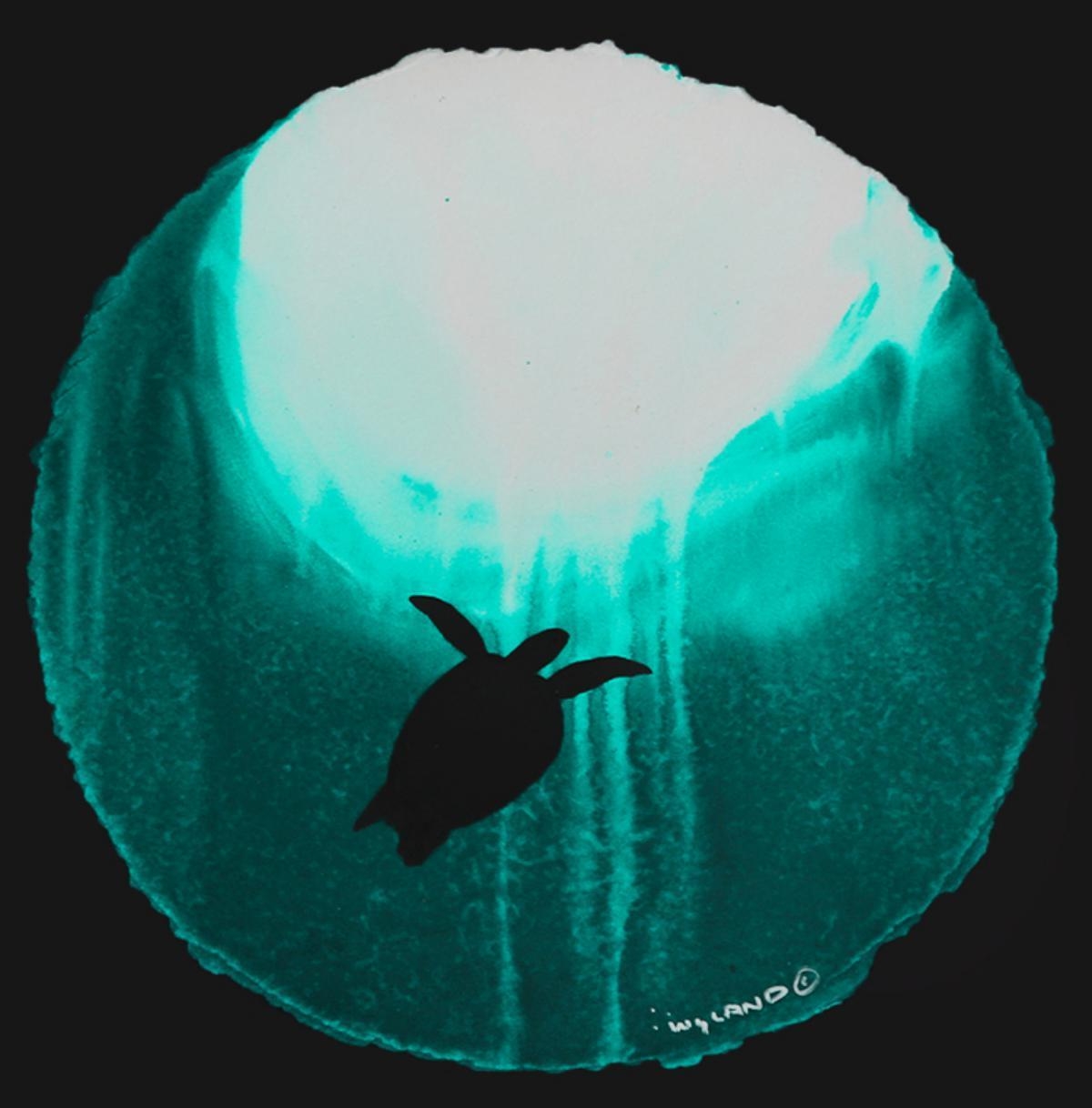 Robert Wyland | Turtle In The Deep Green Sea | MutualArt