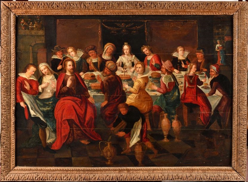 Flemish School 17th Century | The wedding feast of Cana (17th Century) | MutualArt