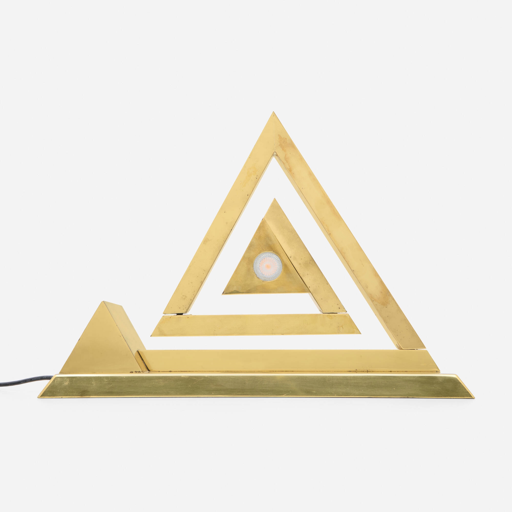 Yonel Lebovici | Pyramide Pantographe table lamp (1978) | MutualArt