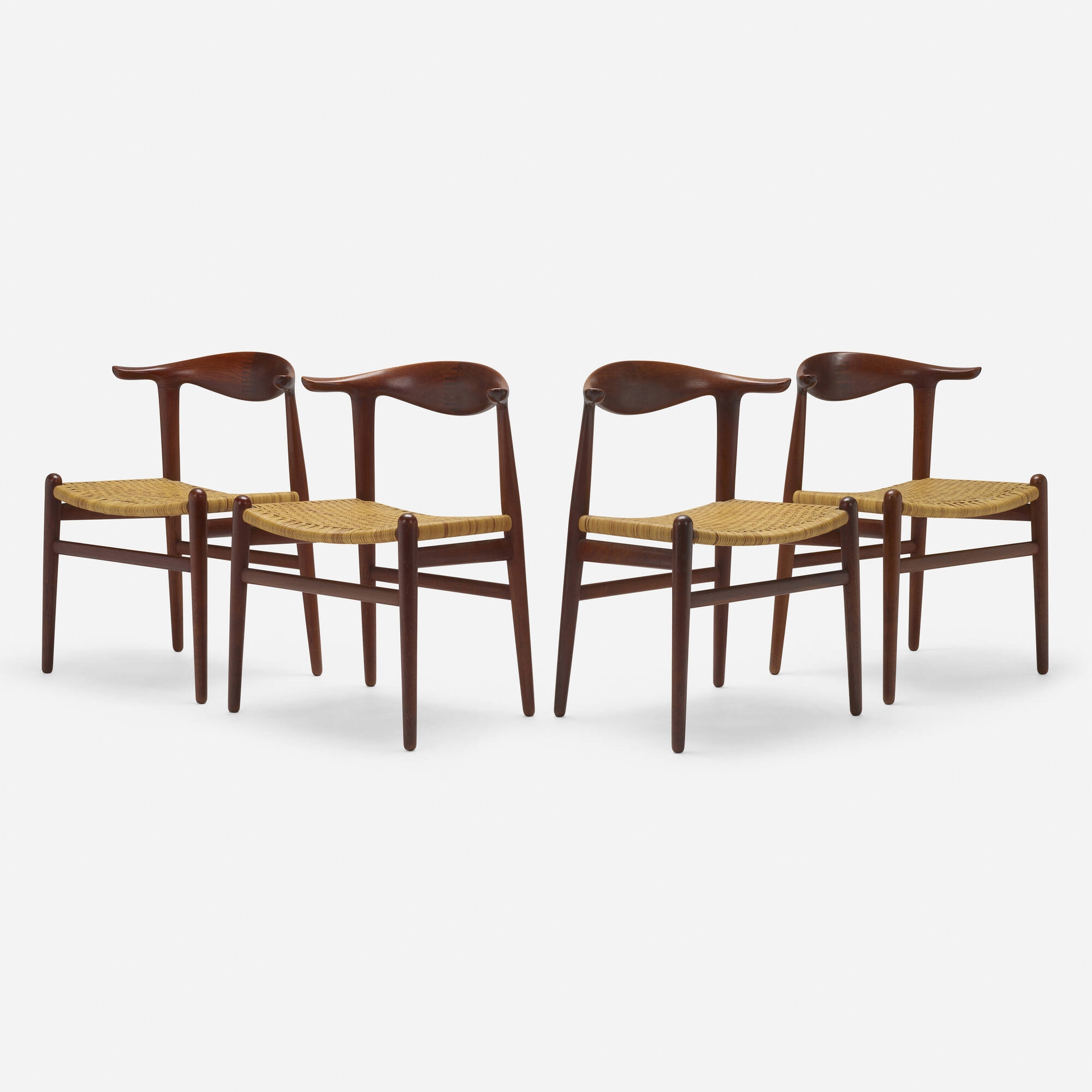 Hans J. Wegner | Cow Horn chairs, set of four (1952) | MutualArt