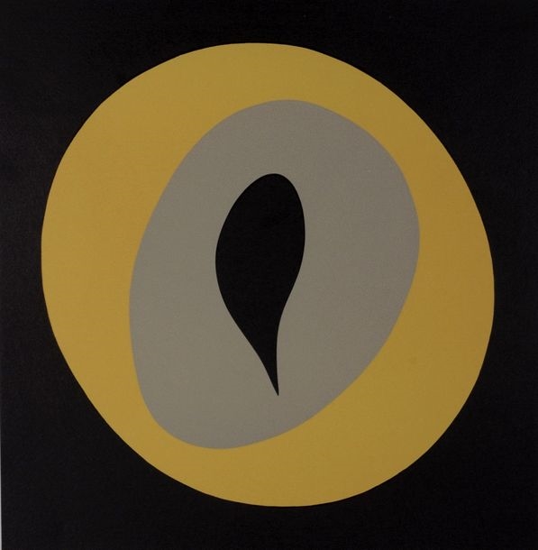Jean Arp | Constellation of Seven White Shapes on a White Background ...