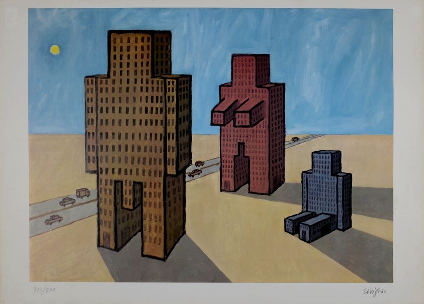 Raymond Savignac | Les grands ensembles (1971) | MutualArt