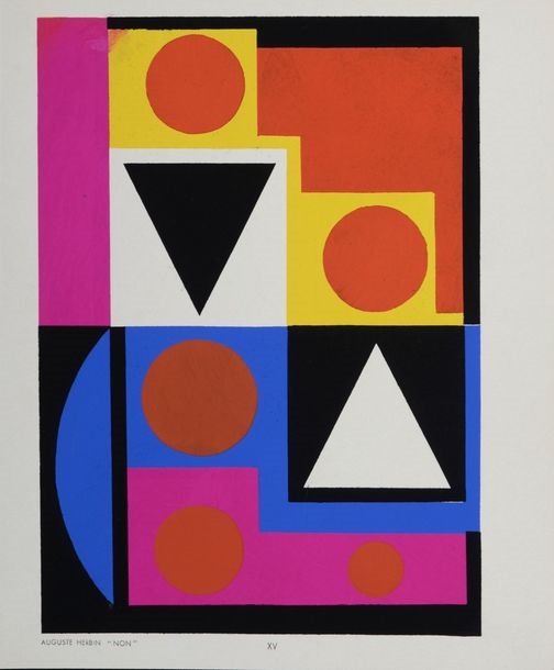 Auguste Herbin | DIMANCHE I (1950) | MutualArt