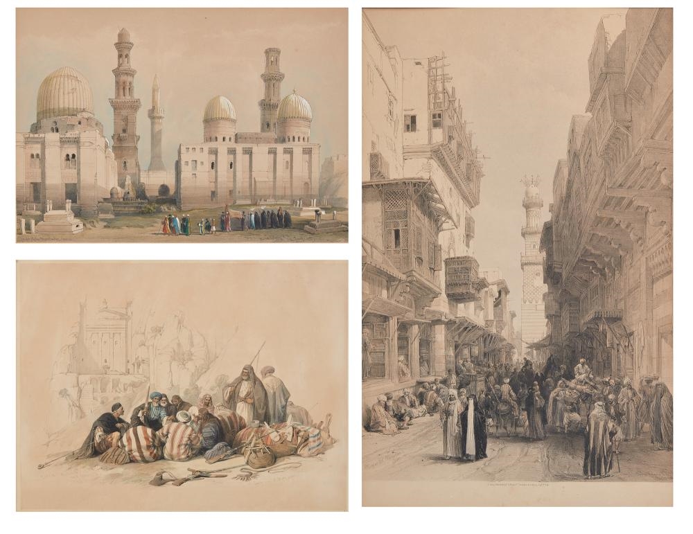 David Roberts | Three David Roberts lithographs (from The Holy Land ...