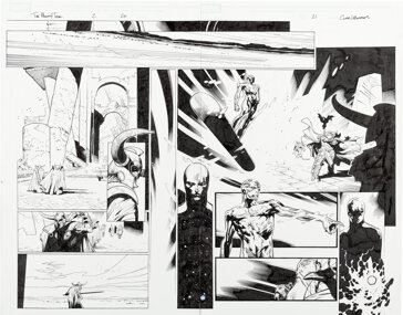 Olivier Coipel | The Mighty Thor #2 Double Page Spread 20-21 Silver ...
