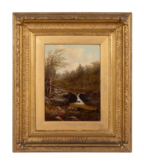 George Bates | GEORGE BATES FOREST LANDSCAPE OIL ON CANVAS | MutualArt