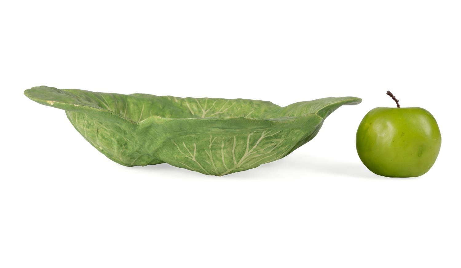 Mary Kirk Kelley | MARY KIRK KELLY CABBAGE LEAF SERVING BOWL | MutualArt