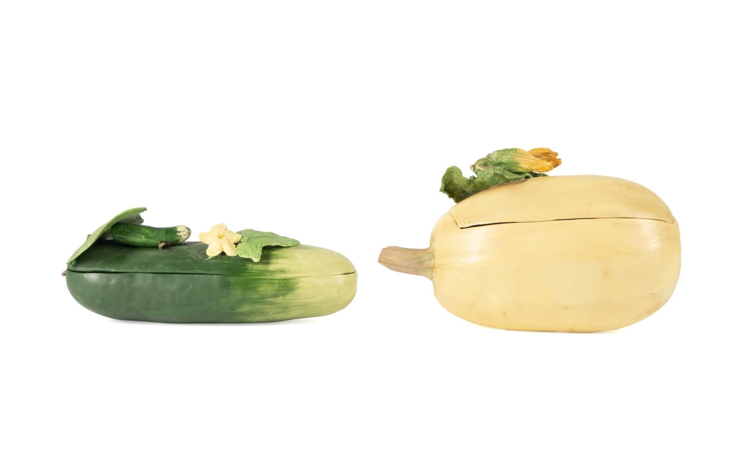 Mary Kirk Kelley | 2PCS MARY KIRK KELLY SQUASH AND CUCUMBER TUREENS ...
