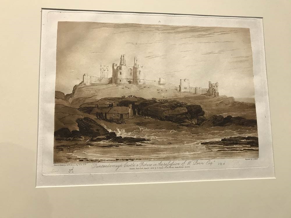 Joseph Mallord William Turner | Engraving of Dunstanburgh Castle after ...