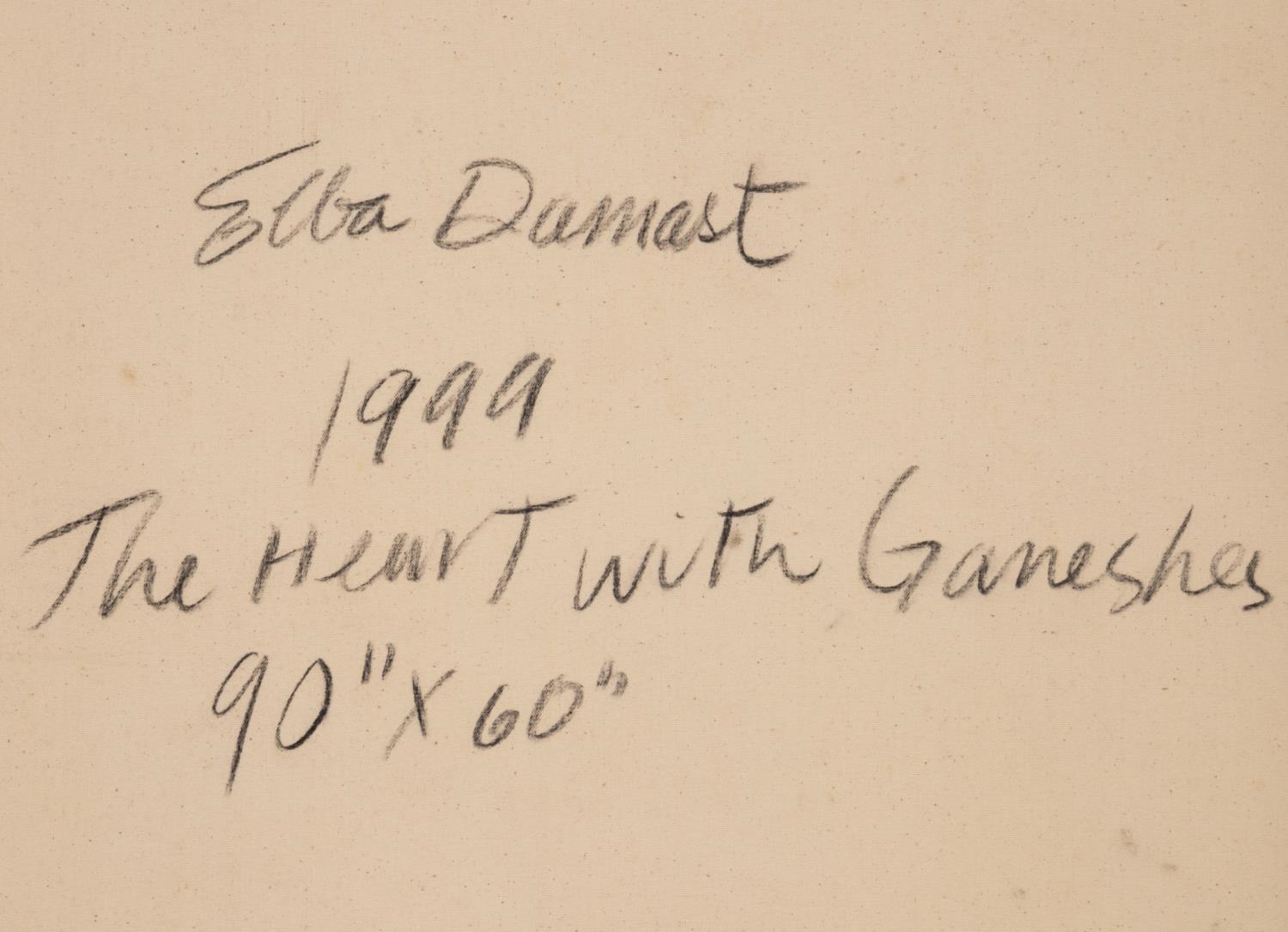 Elba Damast | THE HEART WITH GANESH (1999) | MutualArt
