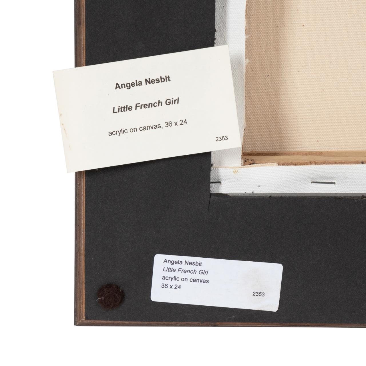 Angela Nesbit | ANGELA NESBIT 'LITTLE FRENCH GIRL' FIGURAL A/C | MutualArt