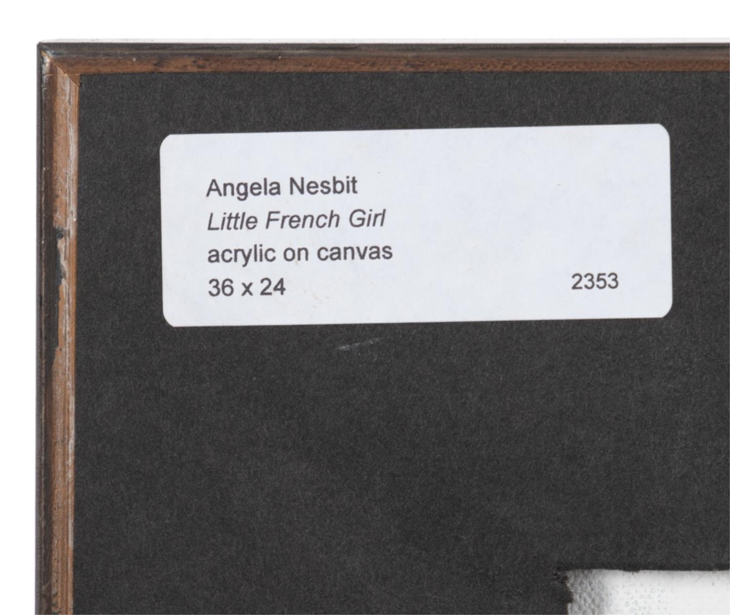 Angela Nesbit | ANGELA NESBIT 'LITTLE FRENCH GIRL' FIGURAL A/C | MutualArt