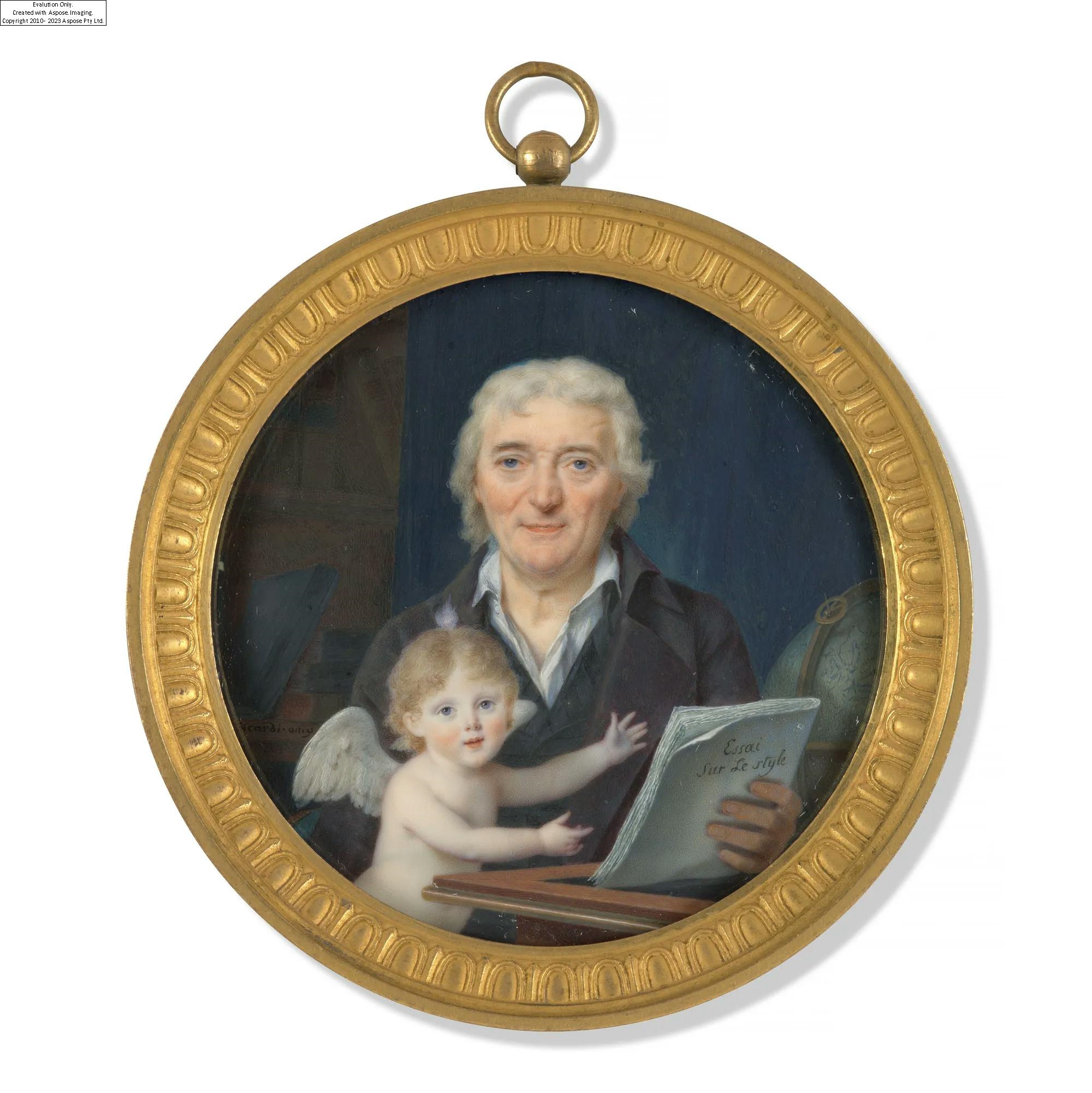Louis Marie Sicard | Portrait de Dieudonné Thiébault et son petit fils ...