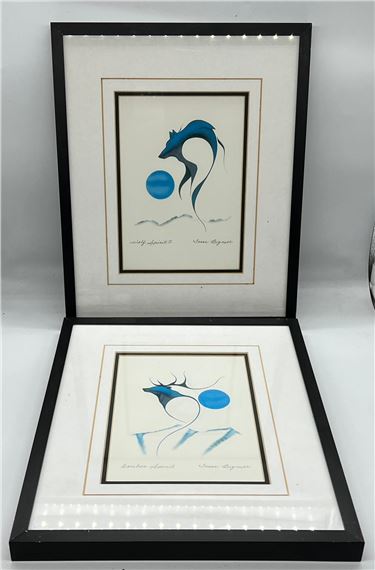 Isaac Bignell | Two card prints by Isaac Bignell | MutualArt