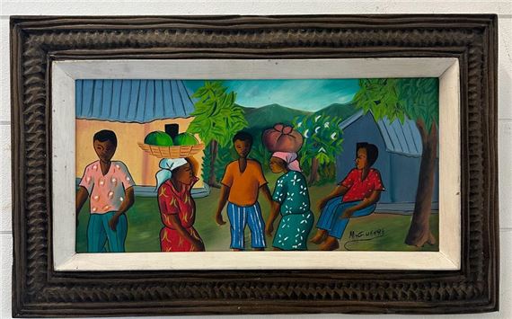 Maurice Guerre | An oil on canvas by Haitian artist Maurice Guerre ...