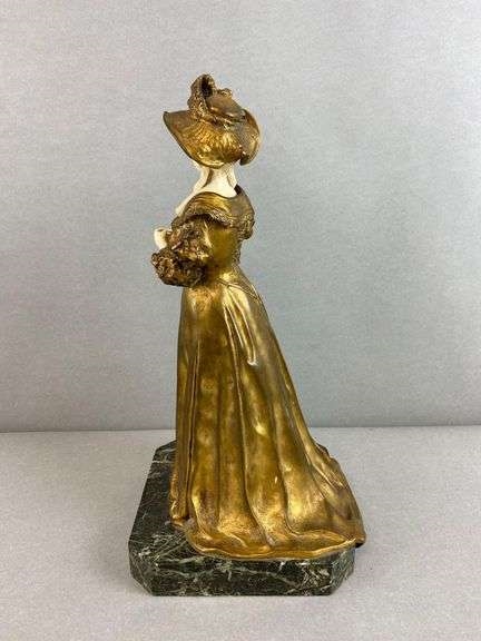 Armand Pierre Louis Quénard | Victorian Woman Bronze Statue | MutualArt