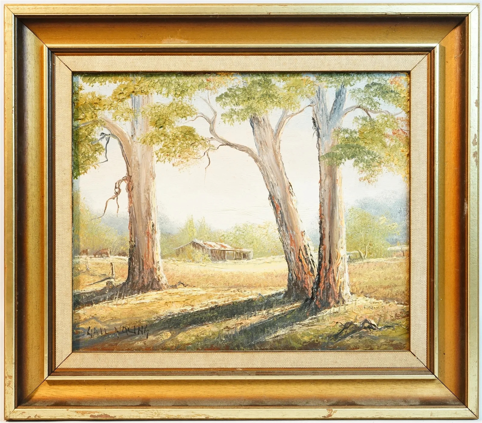 Gall Young | Australian Homestead Calipso Trees (1984) | MutualArt