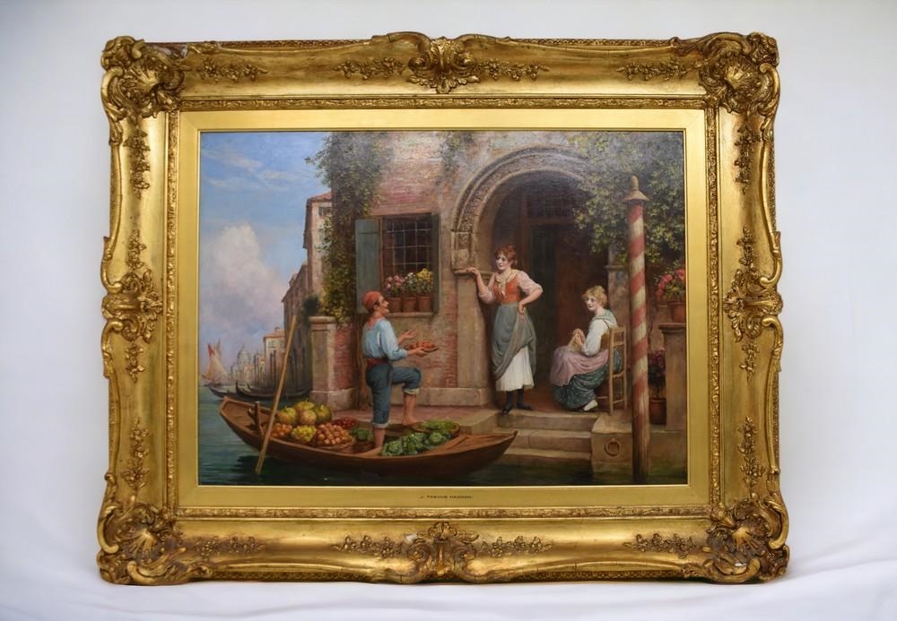 Arthur Trevor Haddon | The street market | MutualArt