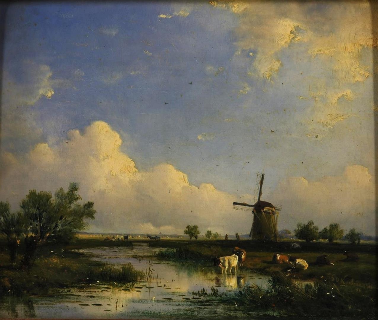 Johan Daniël Koelman | Landscape with cows (50) | MutualArt