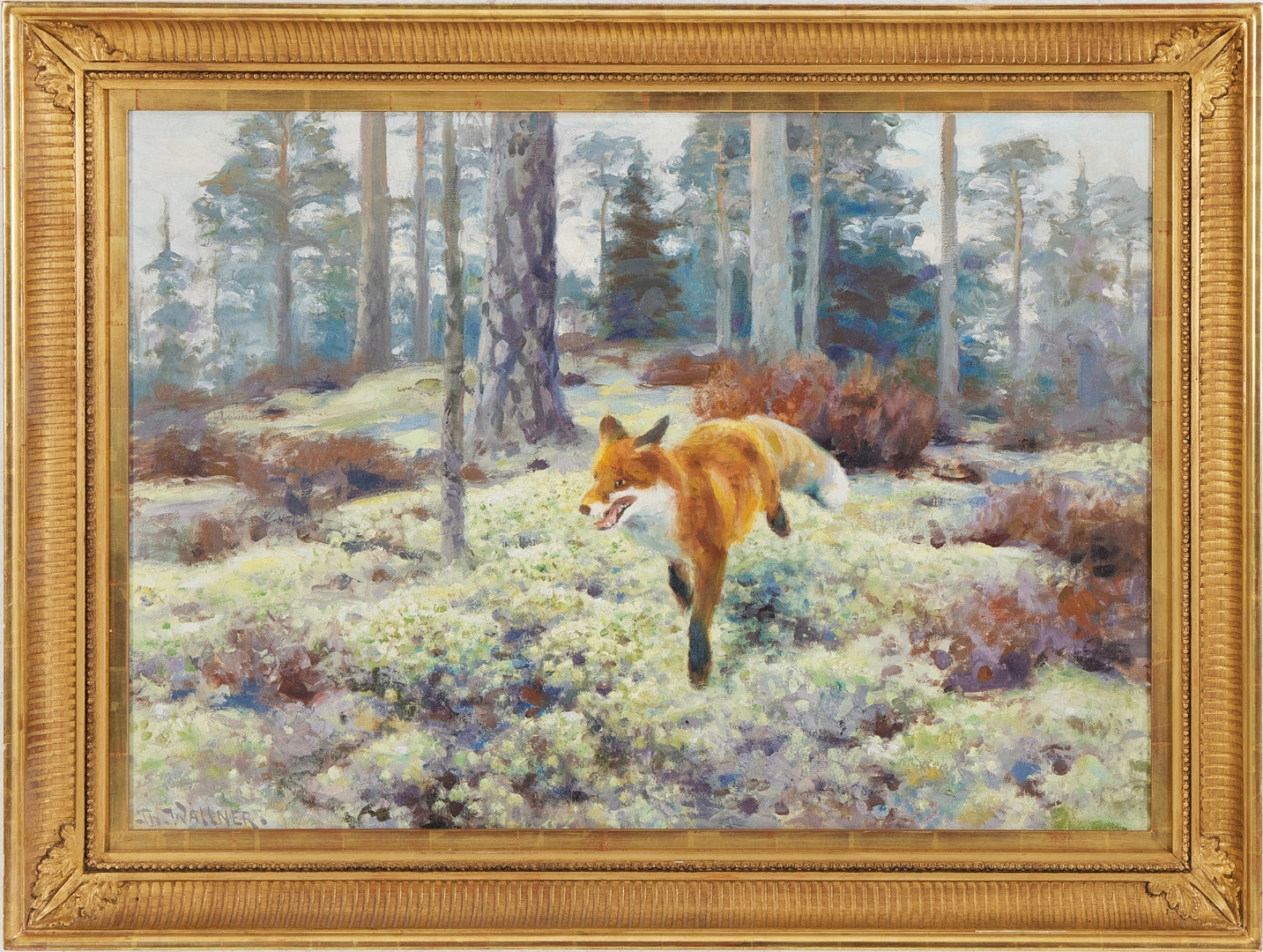 Thure Wallner | Räv i skogsglänta | MutualArt