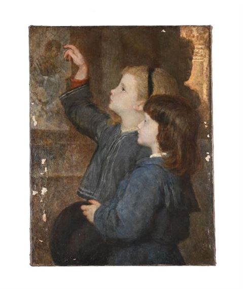 Edwin Thomas Roberts | CHILDREN IN AN ART GALLERY | MutualArt