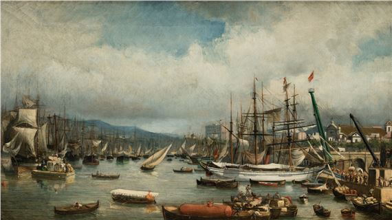 Manuel Cuyàs Agulló | Disembarkation of merchandise on the island of ...