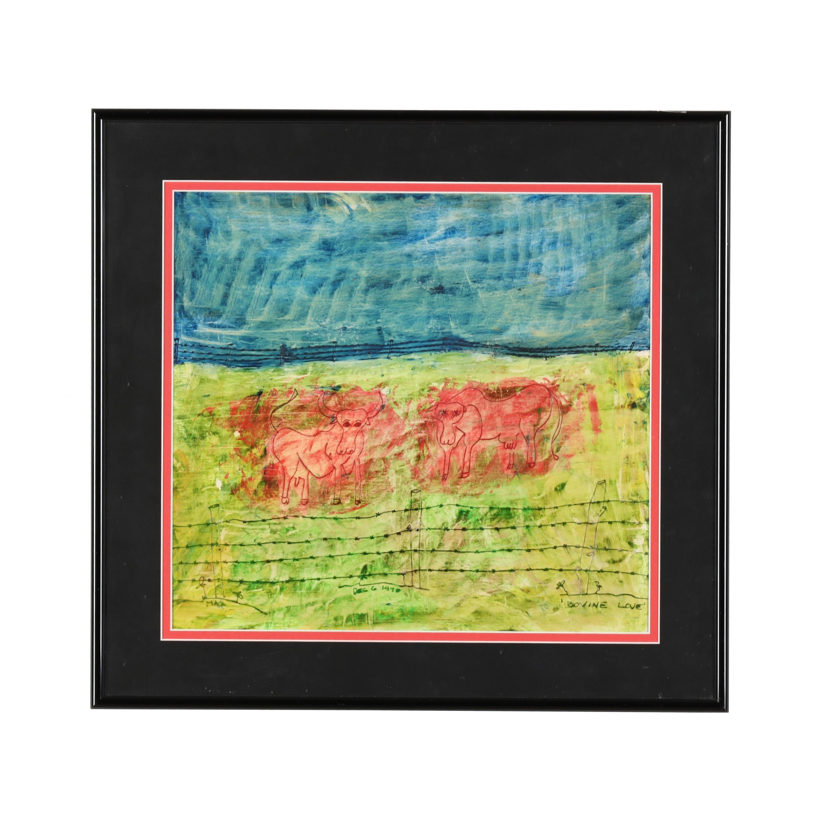 Max Dixon | Bovine Love (1990) | MutualArt