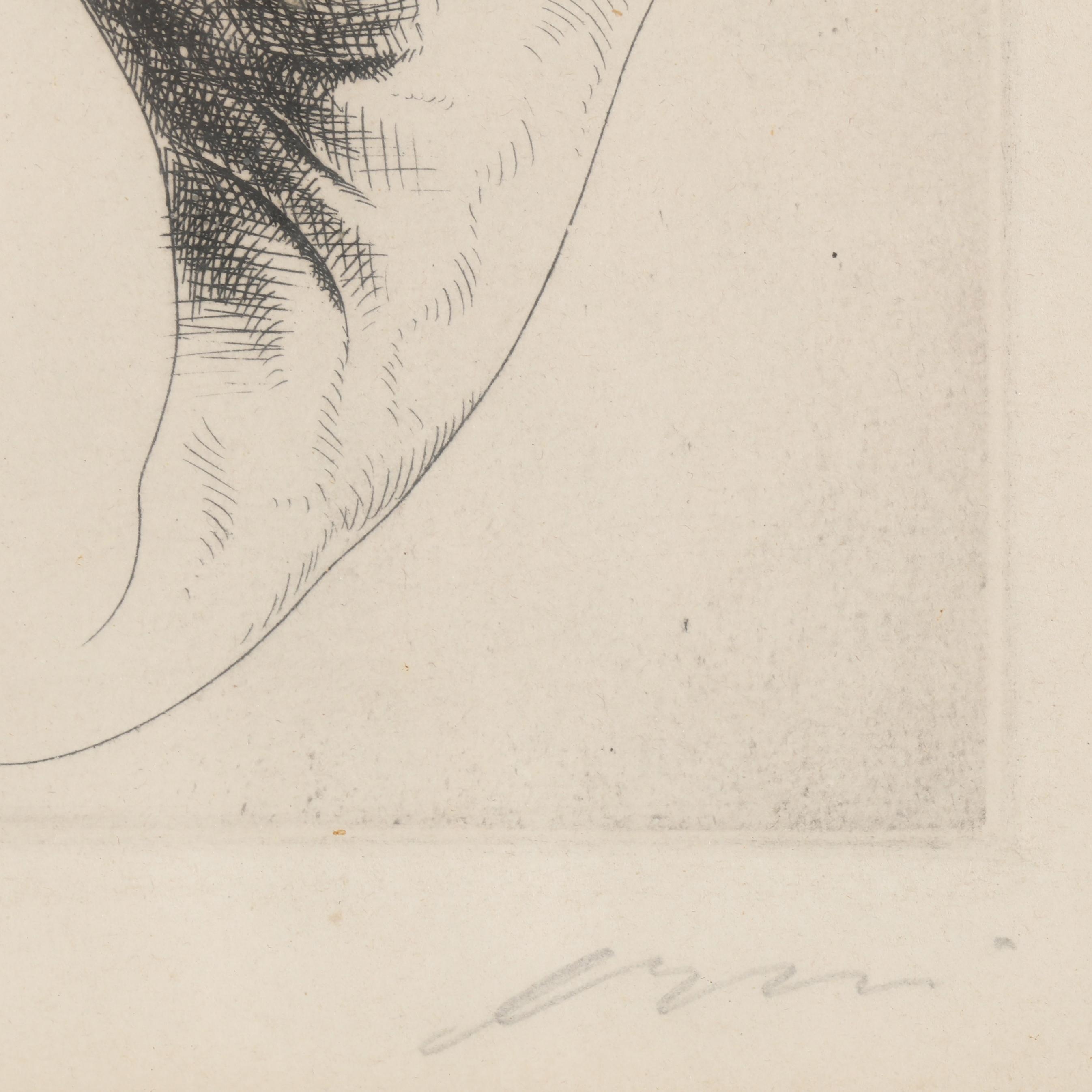 Continental School, 20th Century | Etching with Boxers (Mid 20th ...