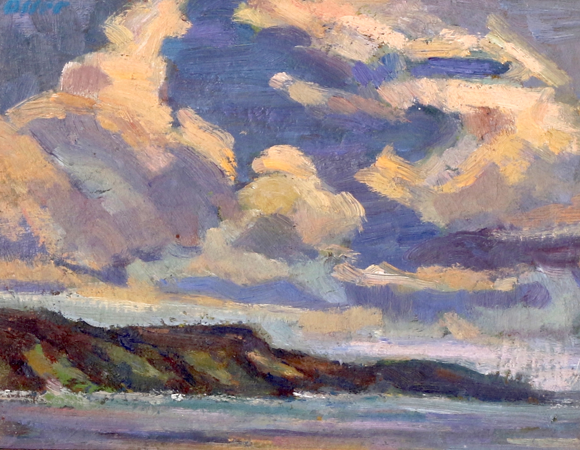 Aller | COASTAL SCENE WITH BILLOWING CLOUDS | MutualArt