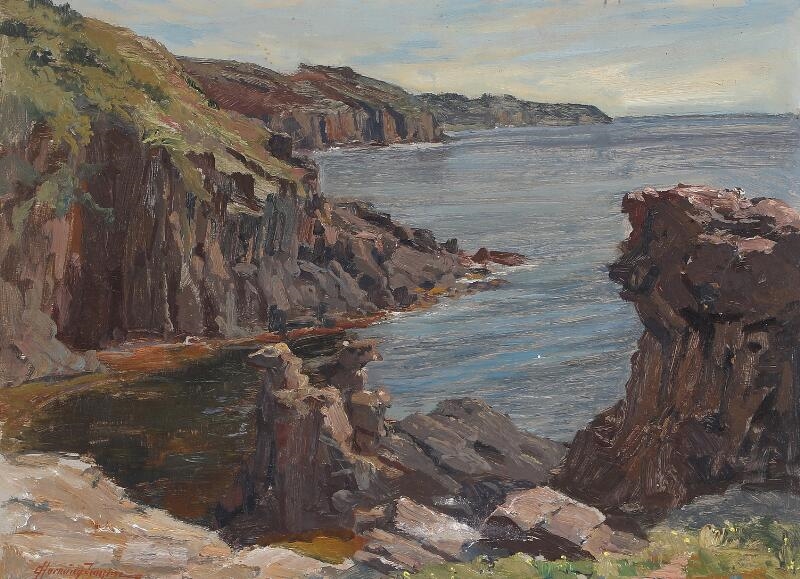 Carlo Christoffe Hornung-Jensen | Coastal scenery from Bornholm (1970) | MutualArt