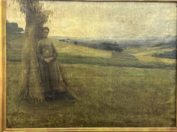 Jean Delvin | Femme contre un arbre | MutualArt